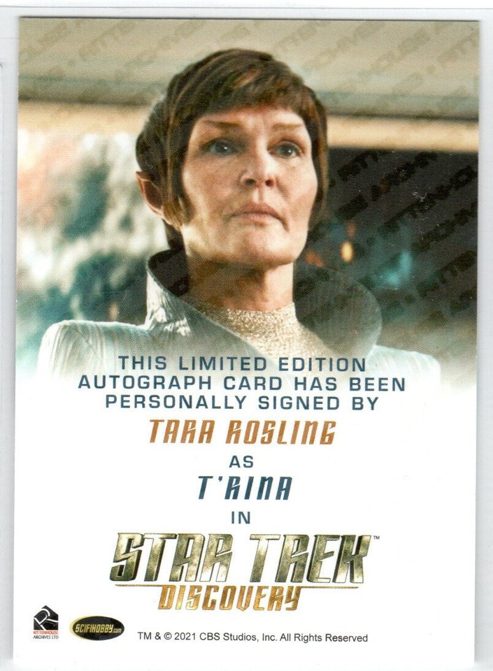 STAR TREK DISCOVERY SEASON 4 TARA ROSLING AS T'RINA FB AUTOGRAPH L | eBay