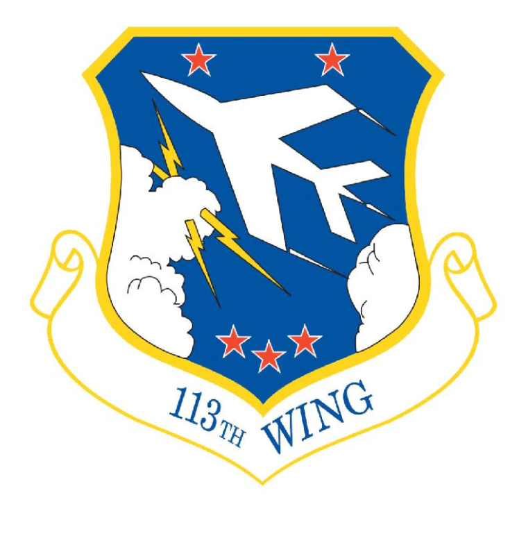 12" 113TH WING MILITARY STICKER DECAL USA MADE | eBay