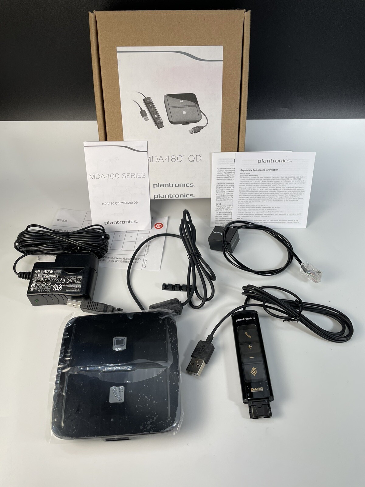 PLANTRONICS MDA480 QD Analog Switch for Quick Disconnect Headsets Open ...