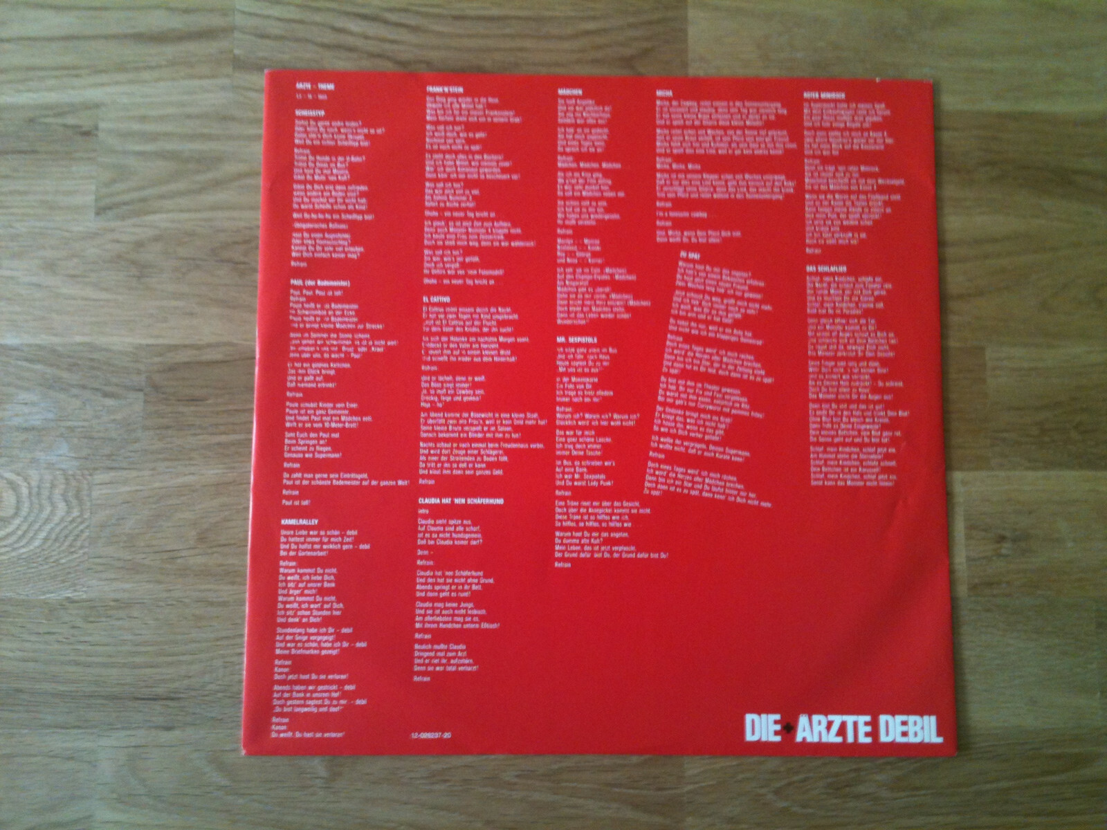 Die Ärzte - DEBIL - Germany Vinyl 1984 - 1 Press / TOP - ZUSTAND ...