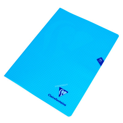 A4 Blue Maths Book 5mm Square Grid 96 Page Paper Notebook College GCSE ...
