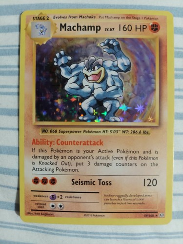 Machamp 59/108 XY Evolutions NM Holo Foil Rare Pokemon Card | eBay