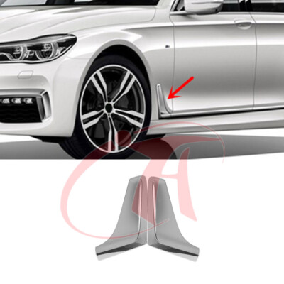 1 Pair Chrome Fender Side Air Duct Vent Panel Trims For BMW G12 7 ...