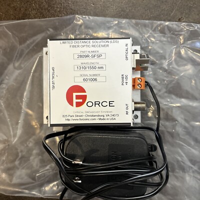 USED Force CATVLinx Fiber Optic Receiver 1310/1550 nm 2809R-SFSP CATV ...
