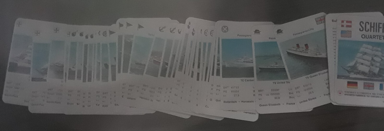 German Schiffe (ship) Quartett playing card deck | eBay