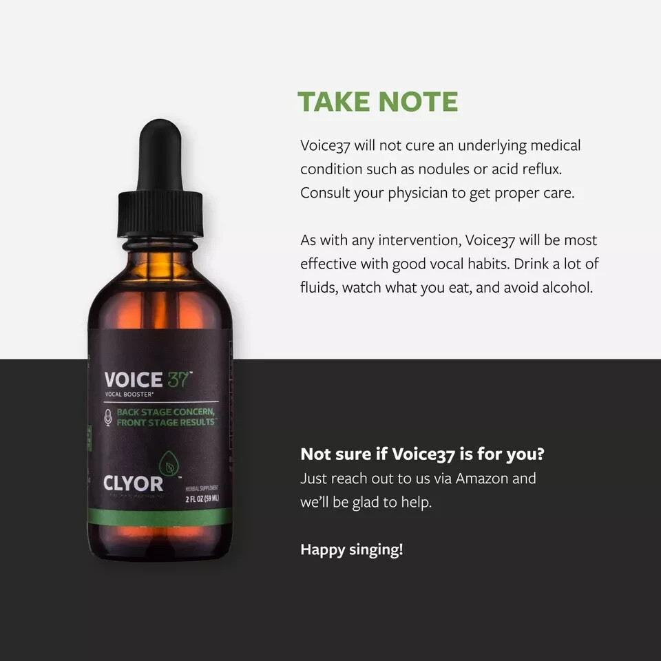 Voice37 - Vocal Remedy for Singers - All Natural Vocal Booster - Mucus ...