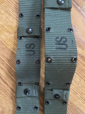 2 Medium Pistol Belts Olive Green - US Military ALICE Web Gear Army ...
