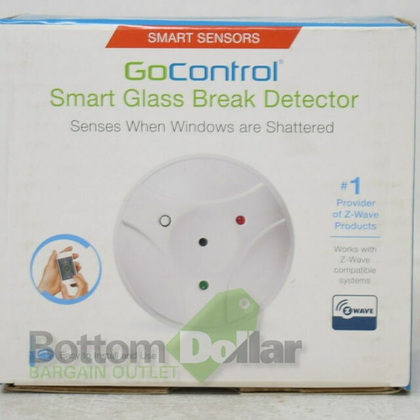 GoControl GB00Z-2 Smart Glass Break Sensor - White for sale online | eBay