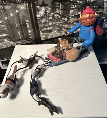 Rudolph The Island Of Misfit Toys Yukon Cornelius Sled & Dog Team ...