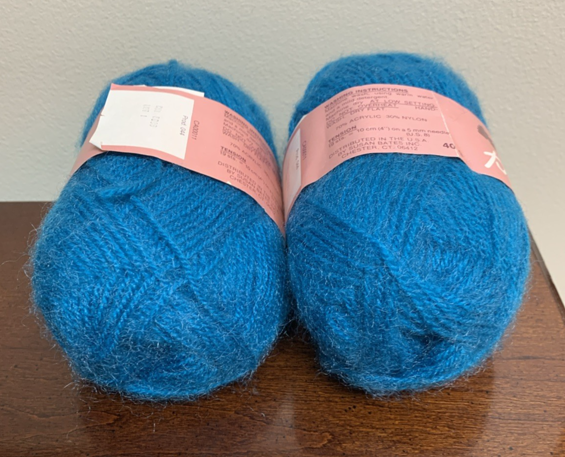 New Lot of 2 Paton's Promise Turquoise Teal Blue Yarn # 8006 Skein | eBay