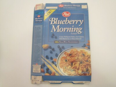 Empty Cereal Box 1994 POST New! Blueberry Morning [P6b4] | eBay