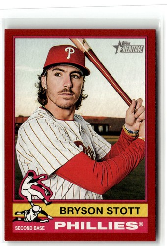 2025 Topps Heritage #135 Bryson Stott Red | eBay