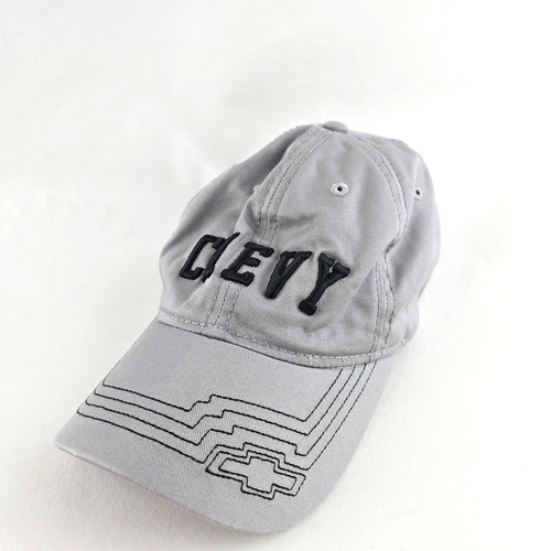 Chevy Hat Mens OS Gray Chevrolet Baseball Cap Adjustable Hat Trick Logo ...