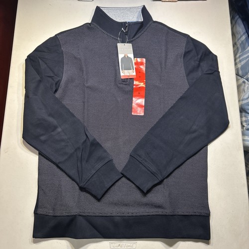 LOT OF 3 Ted Baker Quarter Zip Men’s Textured Pullover NWT Size M | eBay