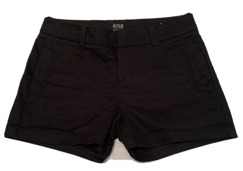 Ana Shorts Womens Size 2 Twill Black (Sho743Y) 3 1/2” Inseam | eBay