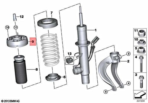 For BMW Genuine Suspension Strut Bearing Front 31306851880 | eBay