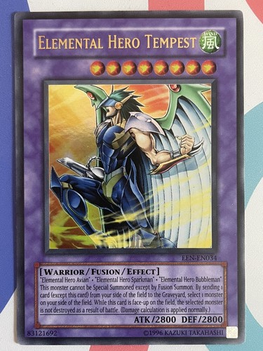 Elemental Hero Tempest - Ultra Rare - EEN-EN034 - Yu-Gi-Oh! | eBay