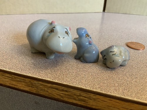 Vintage Wade made in England happy Hippo 3 piece family Hippopotamus | eBay