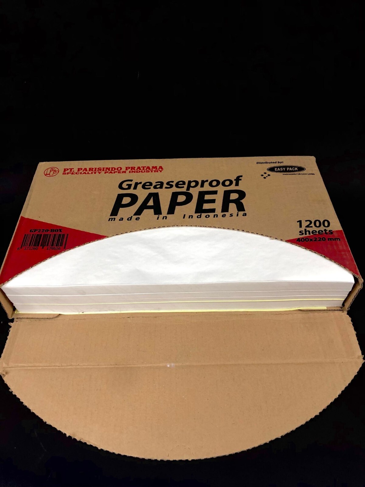 1200pcs Greaseproof Paper in Dispenser 1/3 cut Food Sandwich Wrapping ...