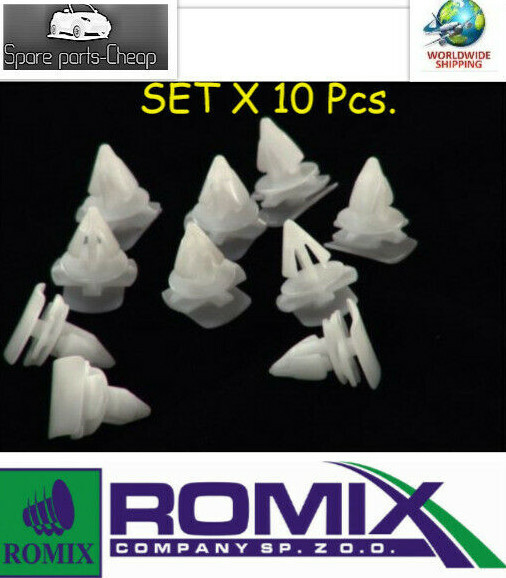 10X VW Passat B6, Tiguan, Scirocco Skoda Yeti BODY moulding CLIPS ...