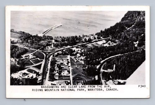 Wasagaming & Clear Lake ~ Riding Mountain National Park RPPC Manitoba ...