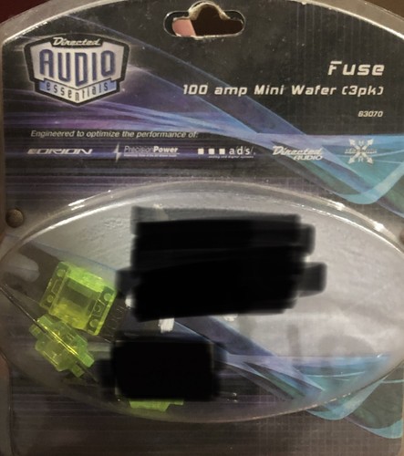 Directed Audio Essentials 63070 Mini Wafer Fuse 100 amp (Pack of 3) | eBay