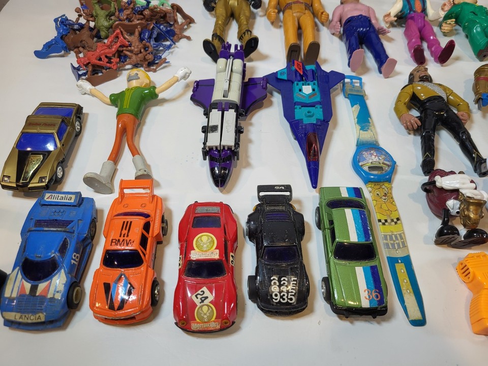 HUGE VINTAGE TOY LOT 70s-80s-90s-00s 120+ PIECES – ACTION FIGURES TOMY ...