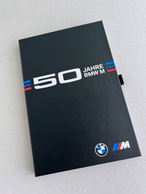 BMW M 50th anniversary notebook 210 x 140 black cover | eBay