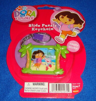 Dora the Explorer Slide Puzzle Keychain Basic Fun MIB Rare | eBay