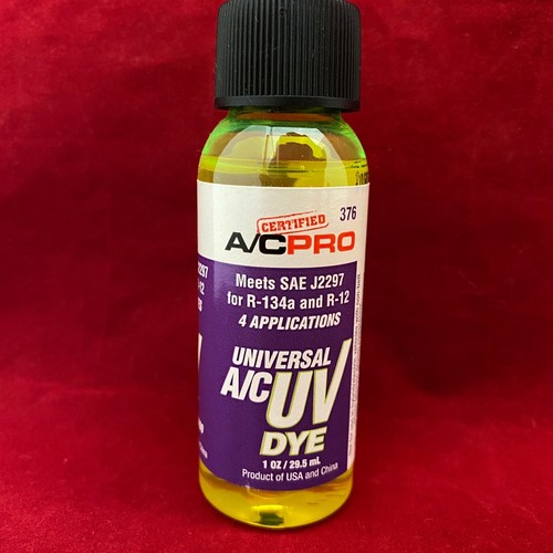 A/C Pro Auto Air Conditioner R-134a R-12 System UV Dye Tint Leak ...
