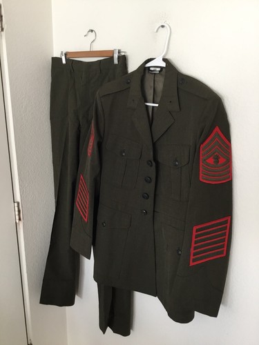 marine corps dress green uniform set | eBay