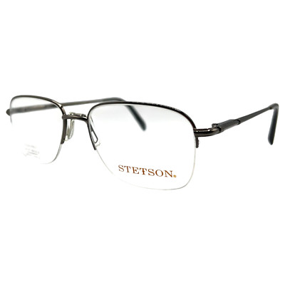 STETSON 245 058 56/18/145 - GUNMETAL - NEW Authentic MEN EYEGLASSES ...