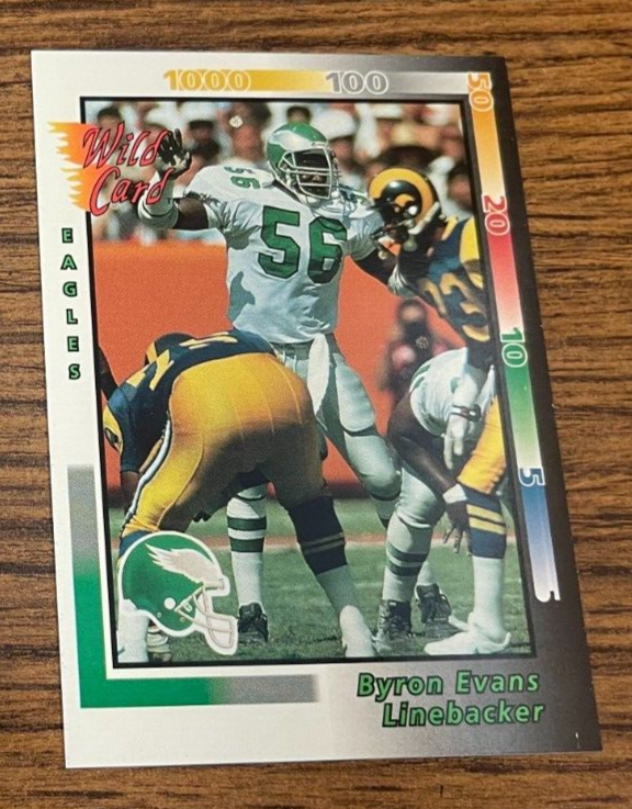 1992 Wild Card # 434 Byron Evans - Philadelphia Eagles | eBay
