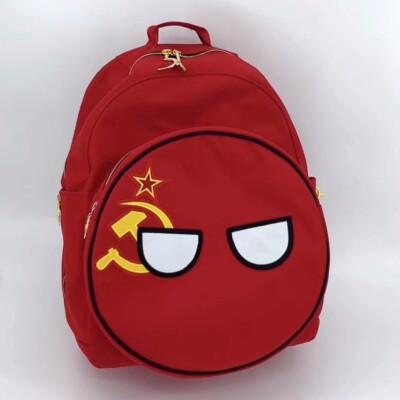 Polandball Soviet CCCP Ball School Backpack Countryballs Student For ...