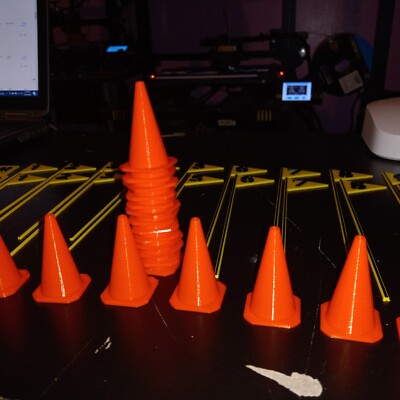 RC Traffic Cones & Road Course Scale Course Gates set. 24 cones, 28 ...