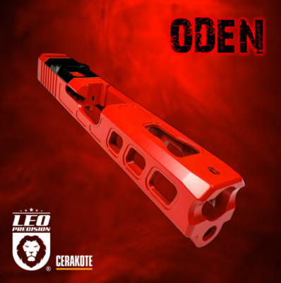 Glock 19 Slide Gen1-3 G19 Stripped Slide RMR Optic Ready Oden USMC RED ...