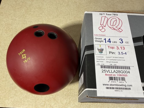 Storm IQ 78/U Left Hand Drilled 14lb Bowling Ball | eBay