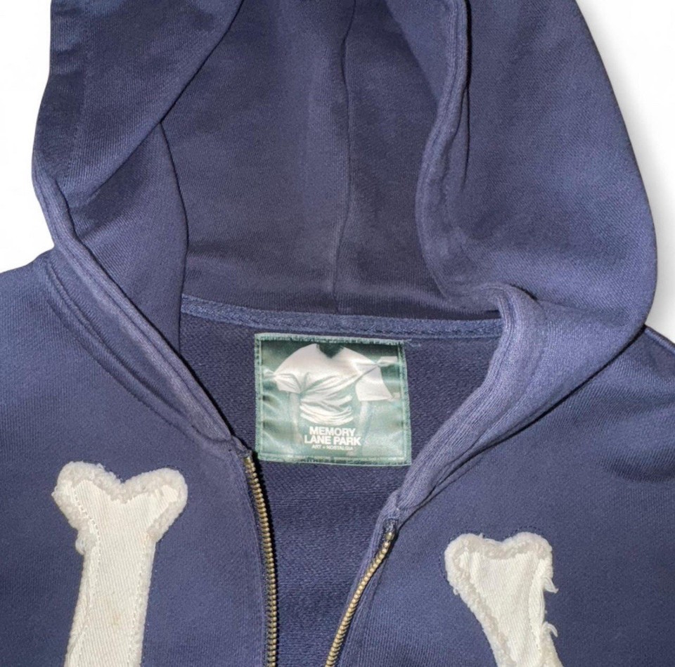 RARE Memory Lane Park NY New York Zip-Up Hoodie SIZE MEDIUM | eBay
