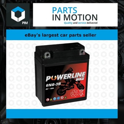 6N6-3B AGM Powerline Motorcycle Battery 6V 6Ah 6N63B | eBay UK