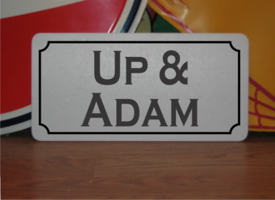 Up and Adam Metal Sign | eBay Australia