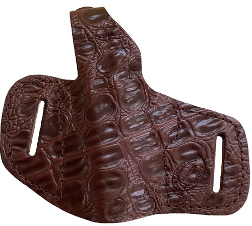 Leather Gun Holster GLOCK 26,27 W/ CT LASERGUARD OUTSIDE WAISTBAND LEFT ...