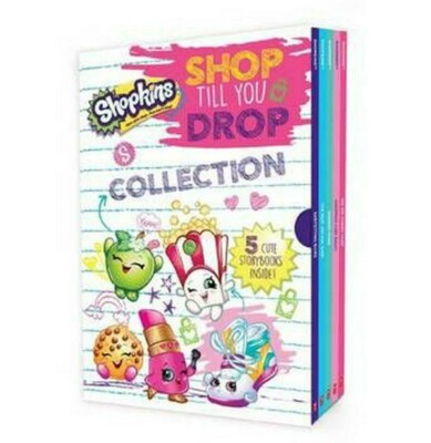 NEW Shopkins Shop Till You Drop Cute Storybooks 5 Books Collection Kids ...