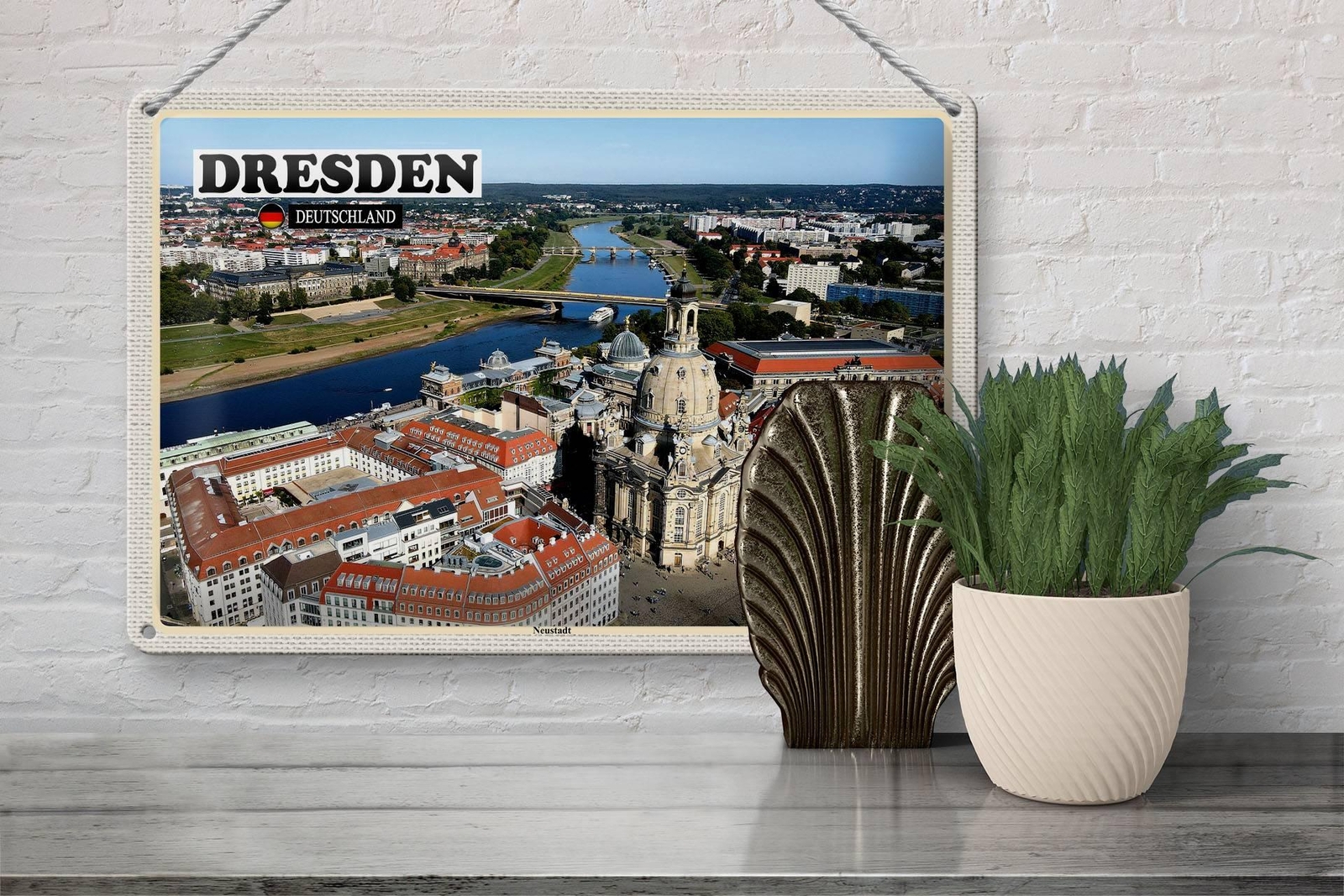 Blechschild Städte Dresden Deutschland Neustadt 30x20 cm Deko Schild ...