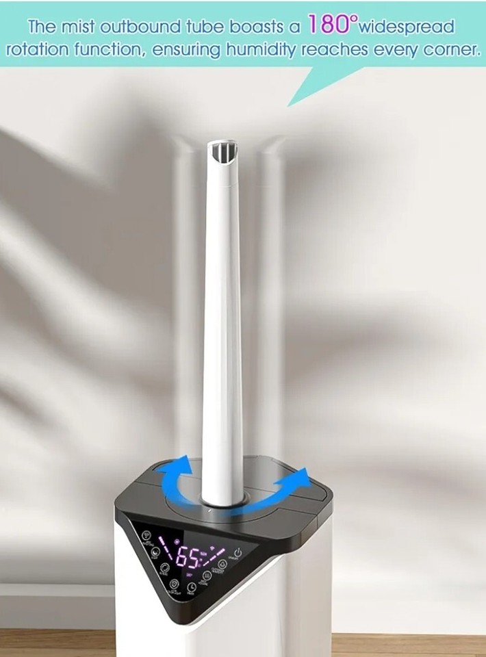 19L/5Gal Large Humidifiers for Bedroom 2800 sq ft, Quiet Humidifiers ...