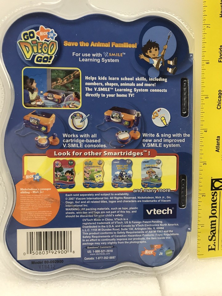 NEW GO DIEGO GO - V*TECH - V.Smile Game Cartridge - Smartridge - Nick ...