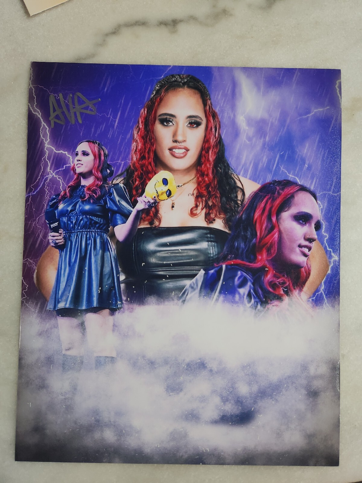 Ava Raine 8x10 Auto Autographed Signed Photo WWE Simone Johnson | eBay