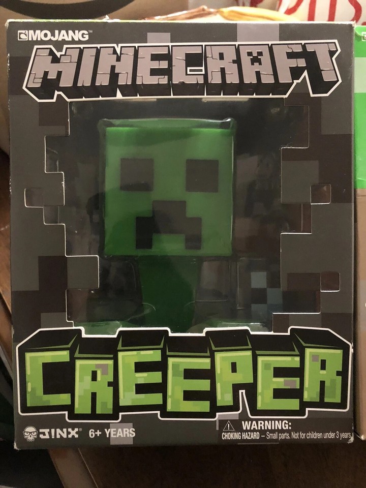 Minecraft 6” Figure Mojang Jinx Steve And Creeper Lot Of (2) In Box | eBay