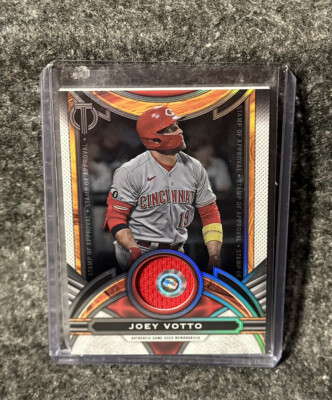 2023 Topps Tribute Joey Votto SOA-JV /199 Stamp Of Approval Relic Card ...