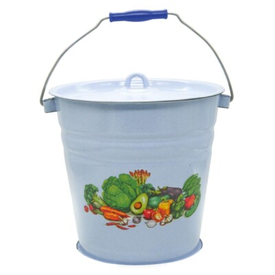 Gemüse Motiv Emaille Eimer Wassereimer 12 Liter ca 28cm emailliert ...