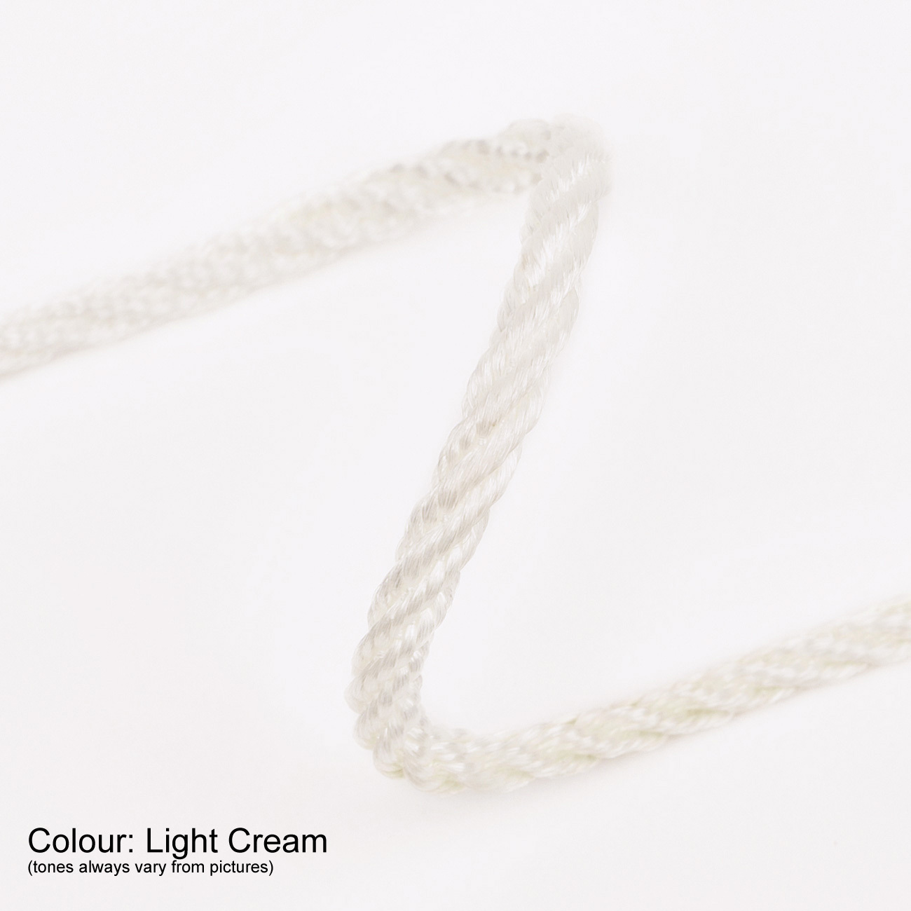 Neotrim 4mm Barley Twist Rope Cord Trimming,Braided Piping Poly Viscose ...